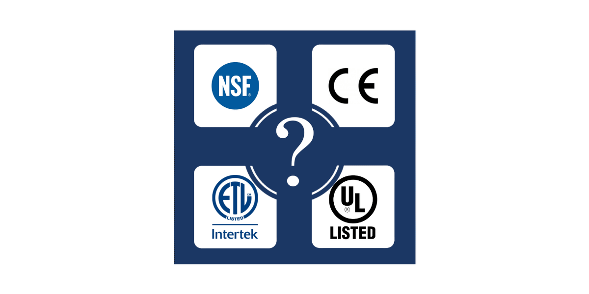 NSF, CE, ETL & UL Certifications Explained — City Food Equipment
