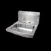 John Boos PBHS-W-1410-2DM Wall Mount Commercial Hand Sink w/ 14"L x 10 ...