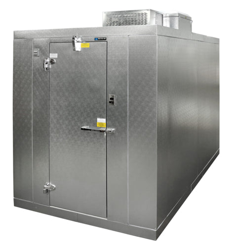 Master-Bilt QODF68-C 6' x 8' Outdoor Walk-In Freezer w/ Top-Mounted Co ...