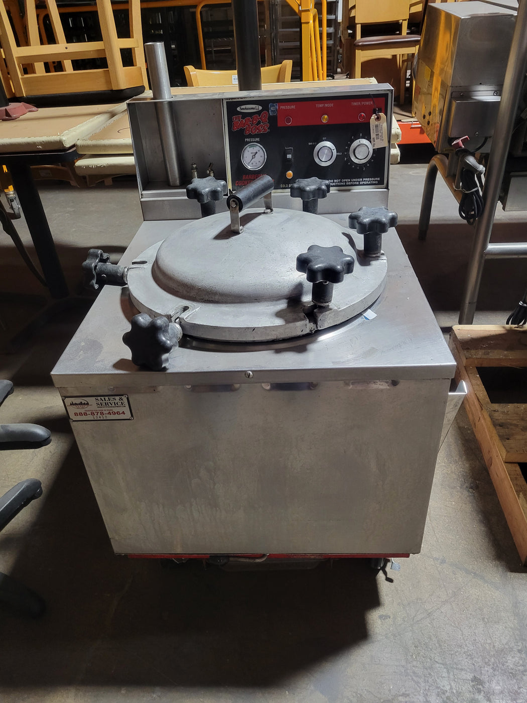 Used Smokaroma Bar-B-Q-Boss Commercial Pressure Smoker, 220V, 1 Phase ...