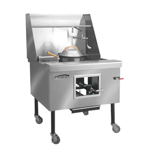 Wok Range, gas, 60", (2) burners, water cooled top, — City Food Equipment