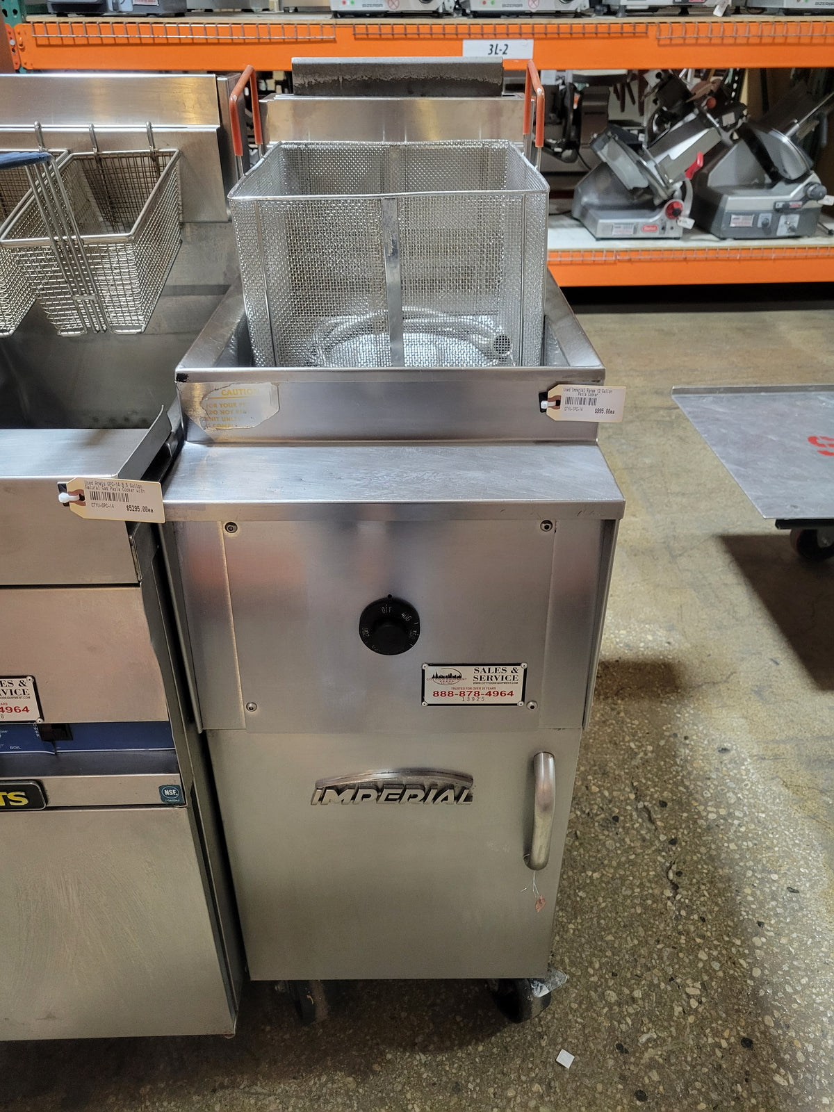 Imperial Range IPC-14NG 12 Gallon Natural Gas Pasta Cooker with Basket ...